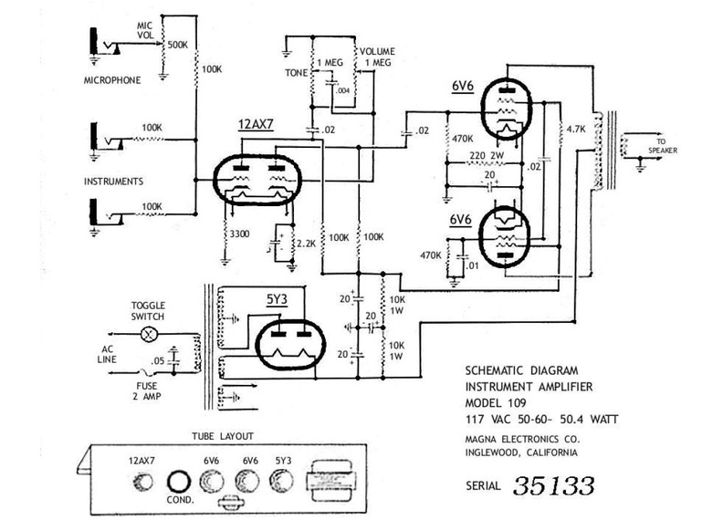 magnatone-109-melodier-amplifier-schematic