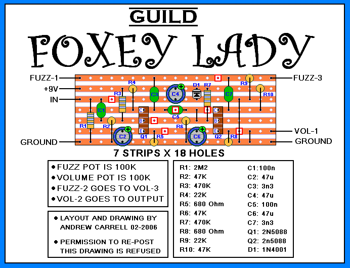 GUILD FOXEY LADY FUZZ 001